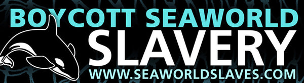 3x10 "Boycott Seaworld Slavery" Bumper Stickers – CompassionWorks ...
